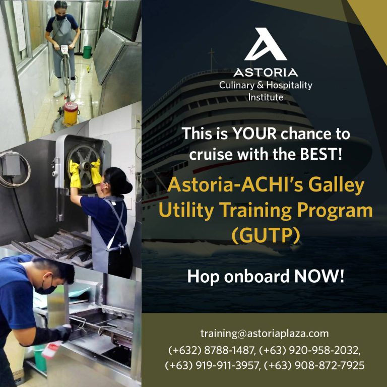 Galley Utility Training Program | Astoria Culinary and Hospitality ...